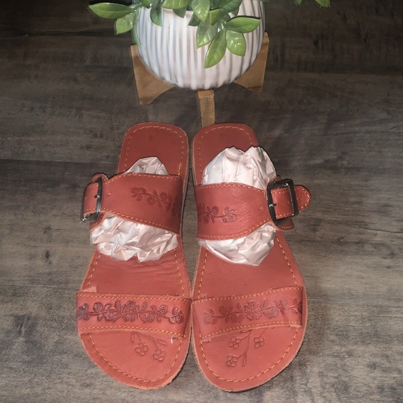 Shoes | Handmade Tooled Leather Sandals | Poshmark